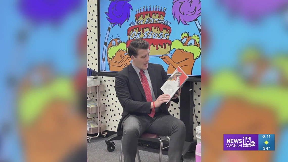 Jack Culkin reads to students in Luzerne County | wnep.com