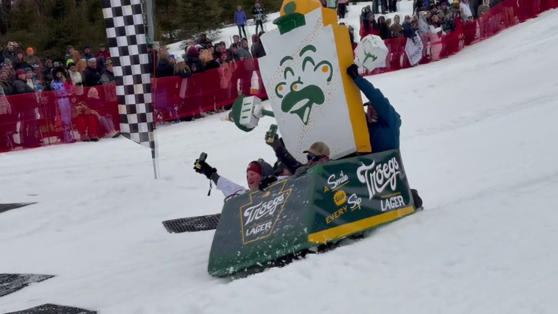 Cardboard creations race downhill at Montage Mountain for Mountainfest ...