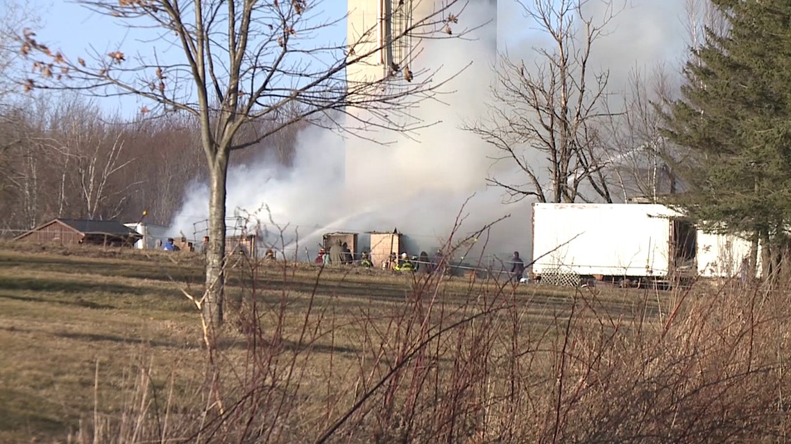 Barn catches fire in Jefferson Township | wnep.com