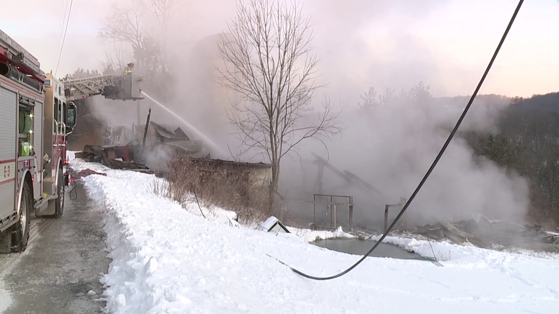 Early morning fire rips through barn in Susquehanna County | wnep.com