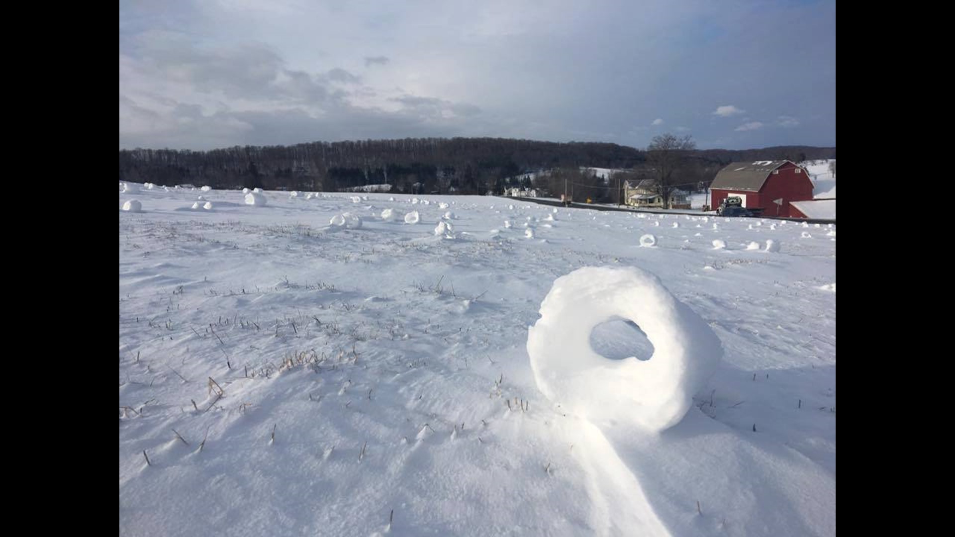 Snow Rollers, a Rare Winter Occurance, Captured in Our Area | wnep.com