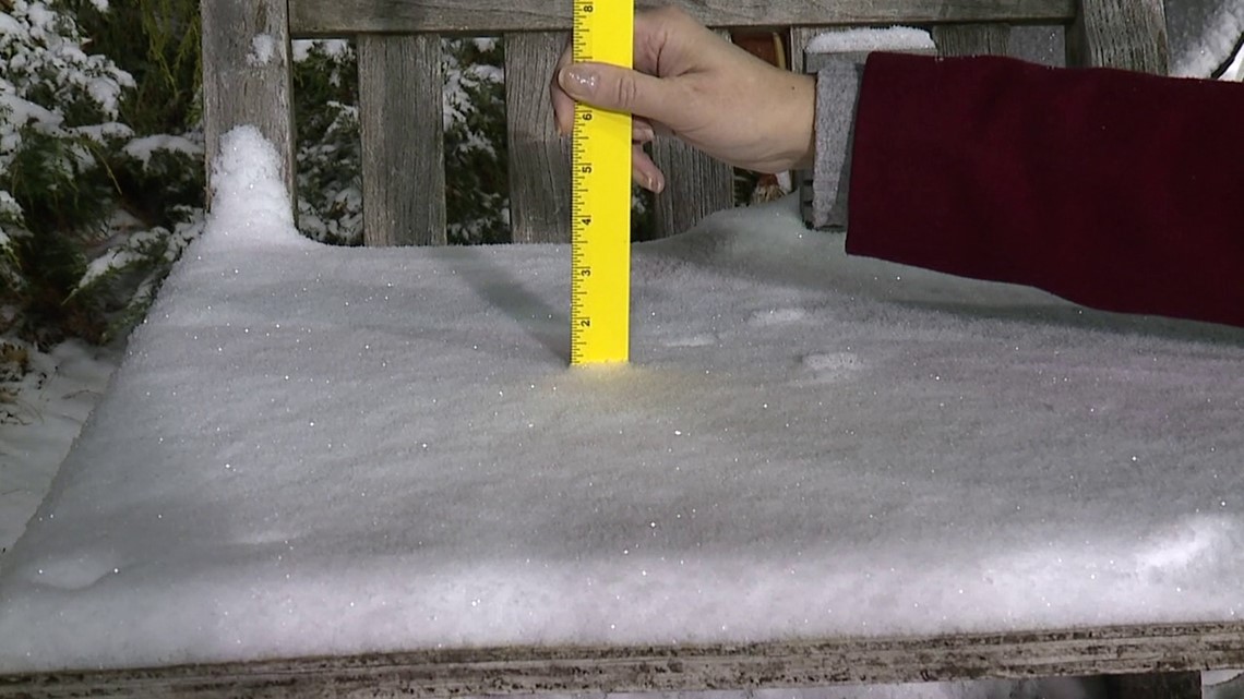 First inch of snow falls in the backyard | wnep.com