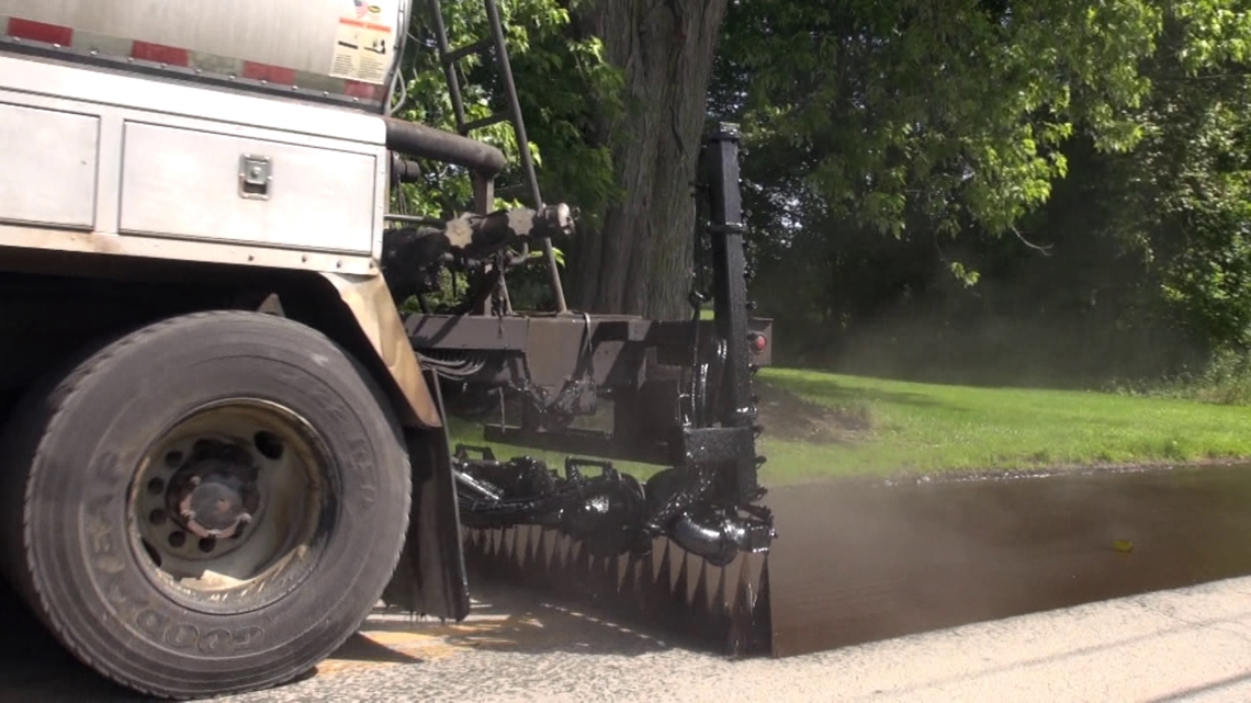 Creating a smoother drive; see the difference in paving technique ...