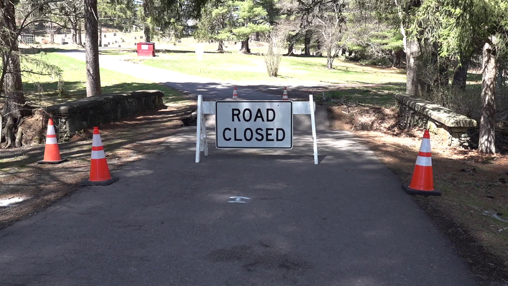 Repairs needed after cemetery bridge collapse | wnep.com
