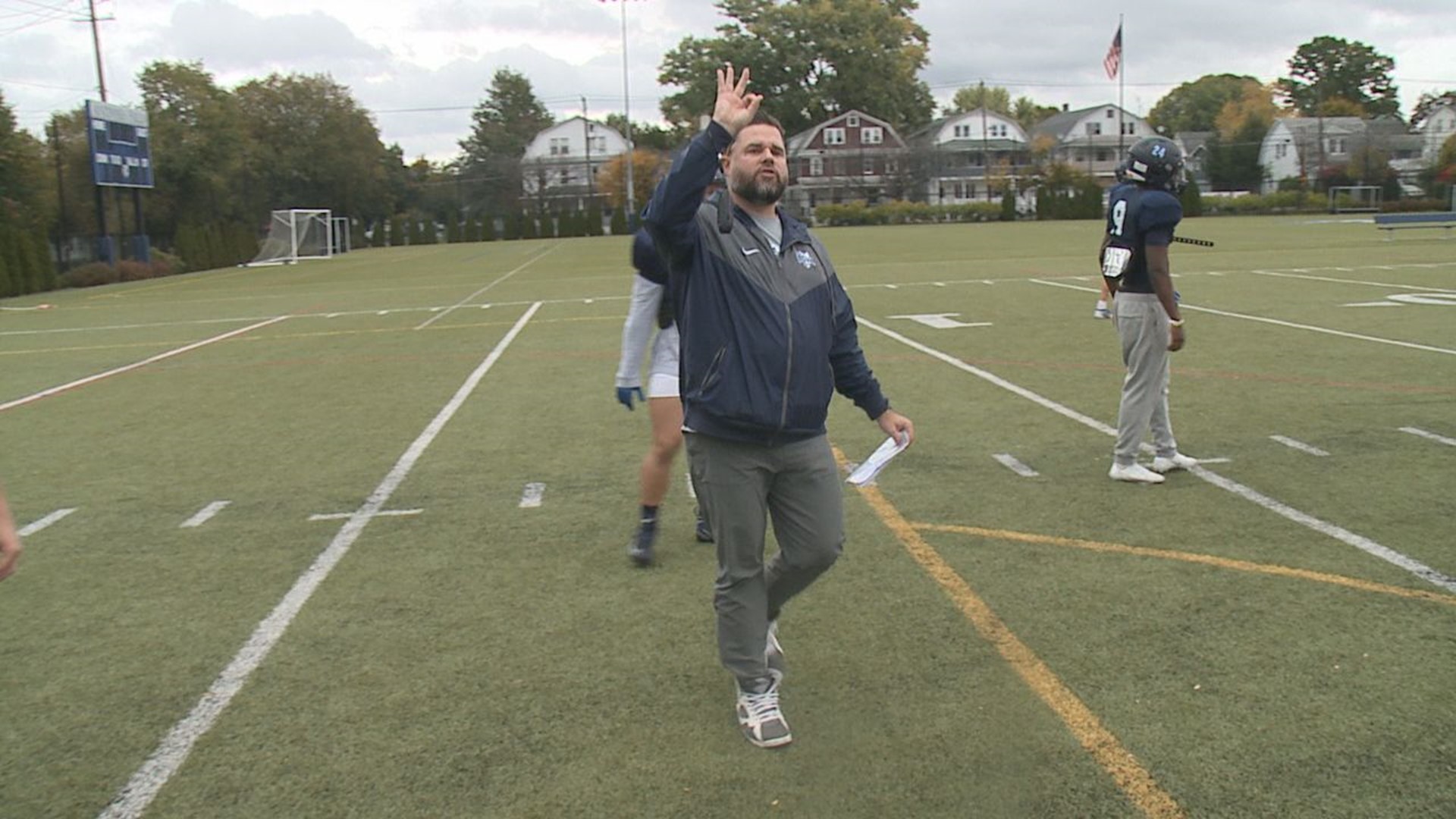 Blue Knights Football Team With The Building Blocks From Around The ...