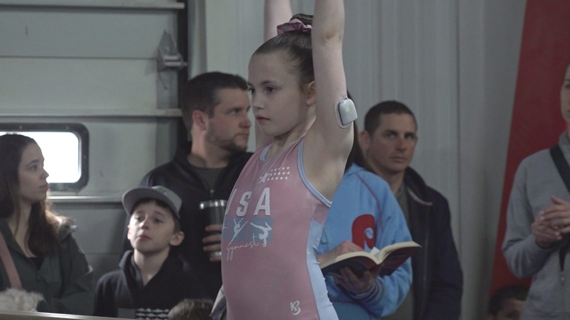 Young gymnast finds strength in gymnastics amid diabetes challenge in ...