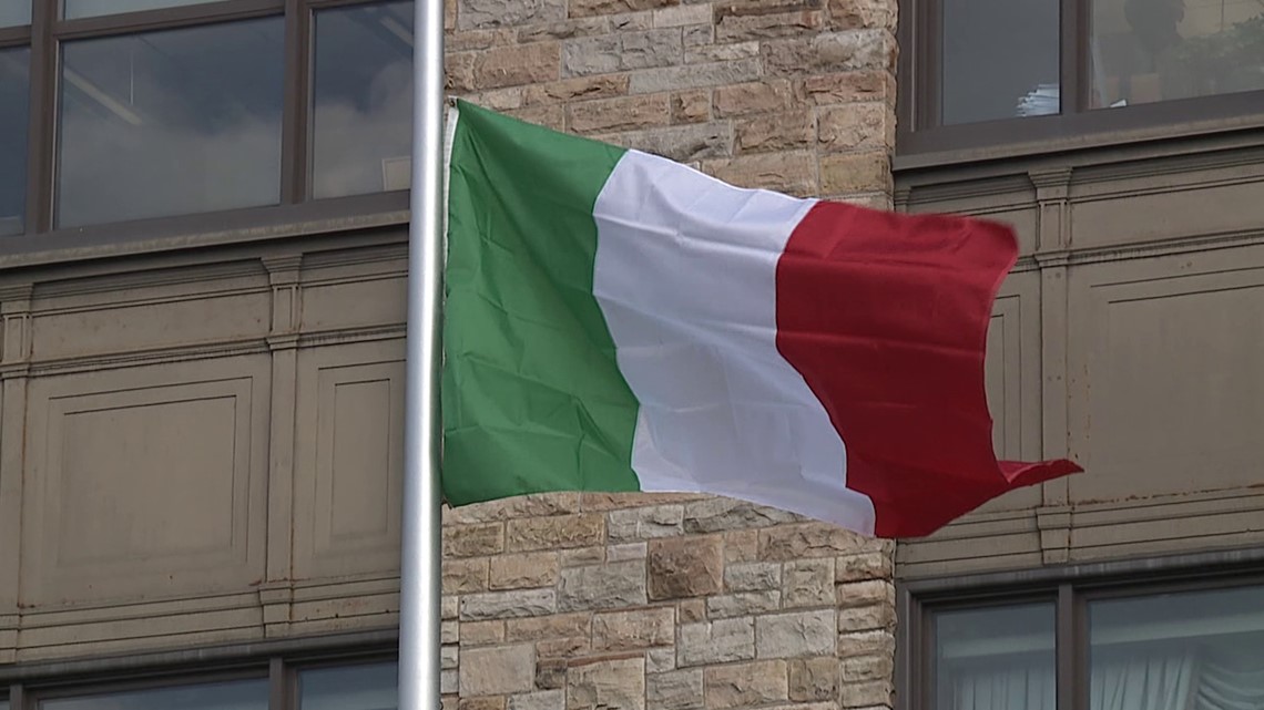 Raising the Italian flag ahead of La Festa | wnep.com