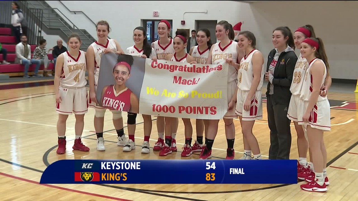 Yori Reaches 1,000 Point Milestone As King’s Women Top Keystone 83-54 ...