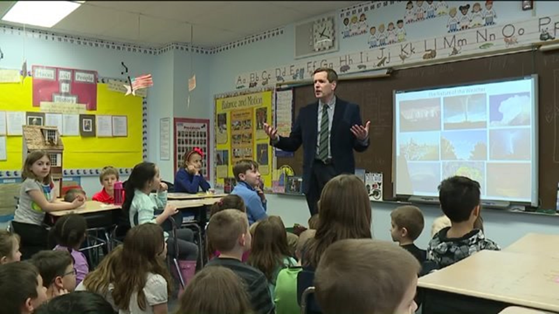 Tom Clark Talks Weather with Students in Waverly | wnep.com