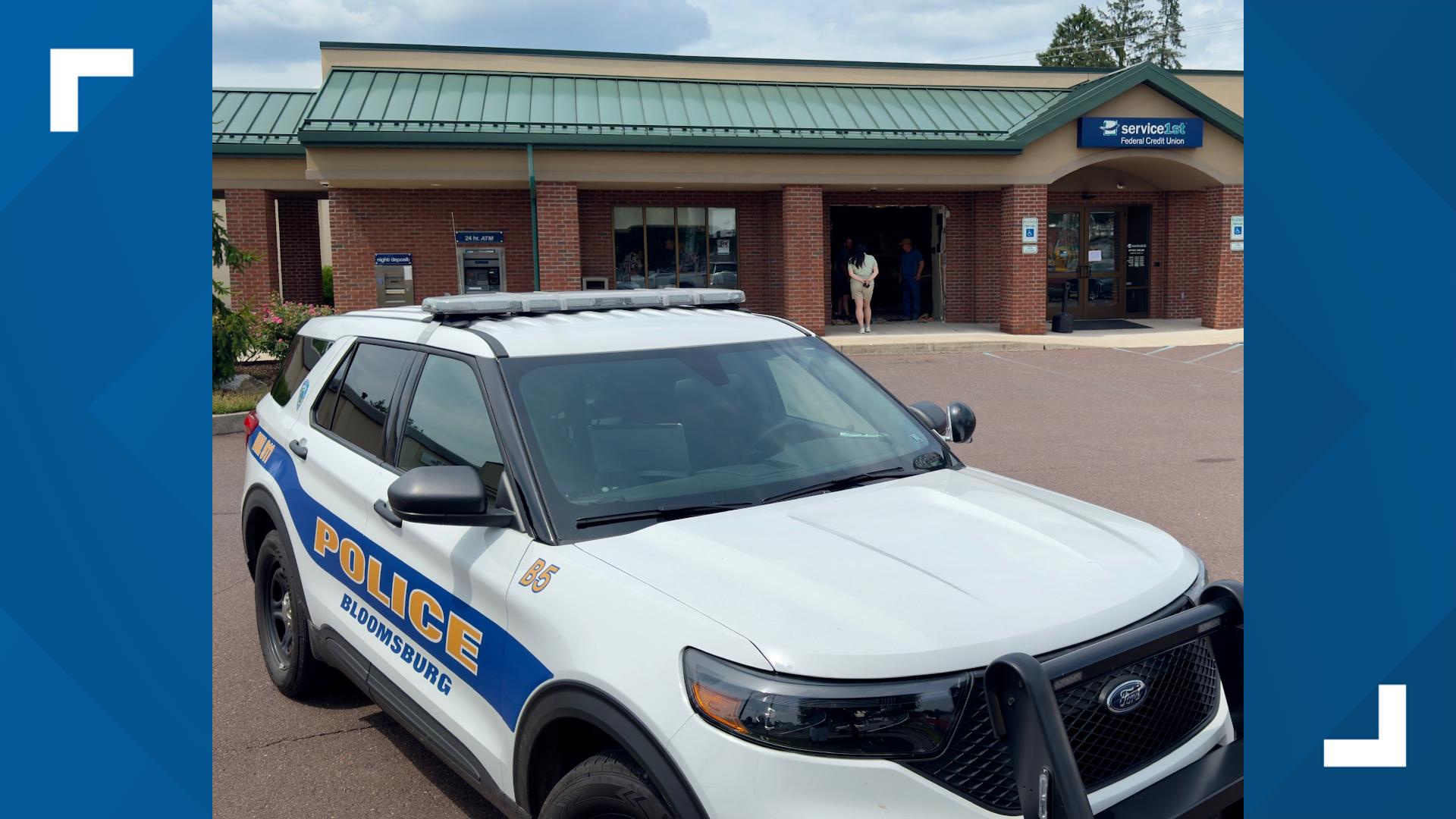 Credit union closed in Bloomsburg after car crashes into lobby | wnep.com