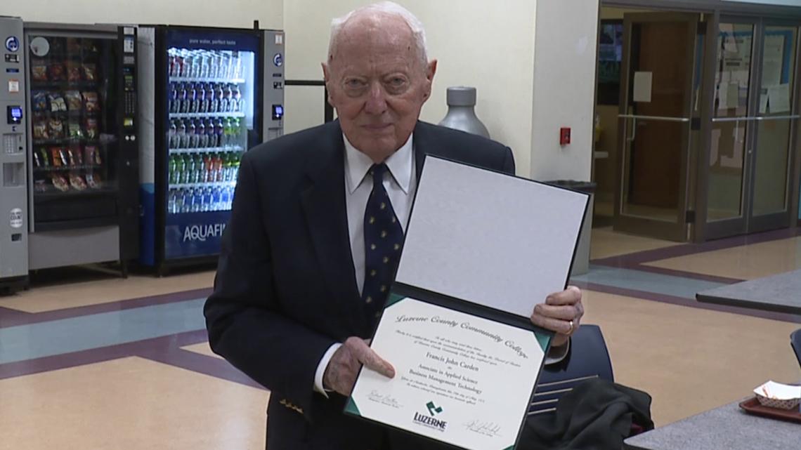 Veteran receives long-awaited diploma at LCCC ceremony | wnep.com