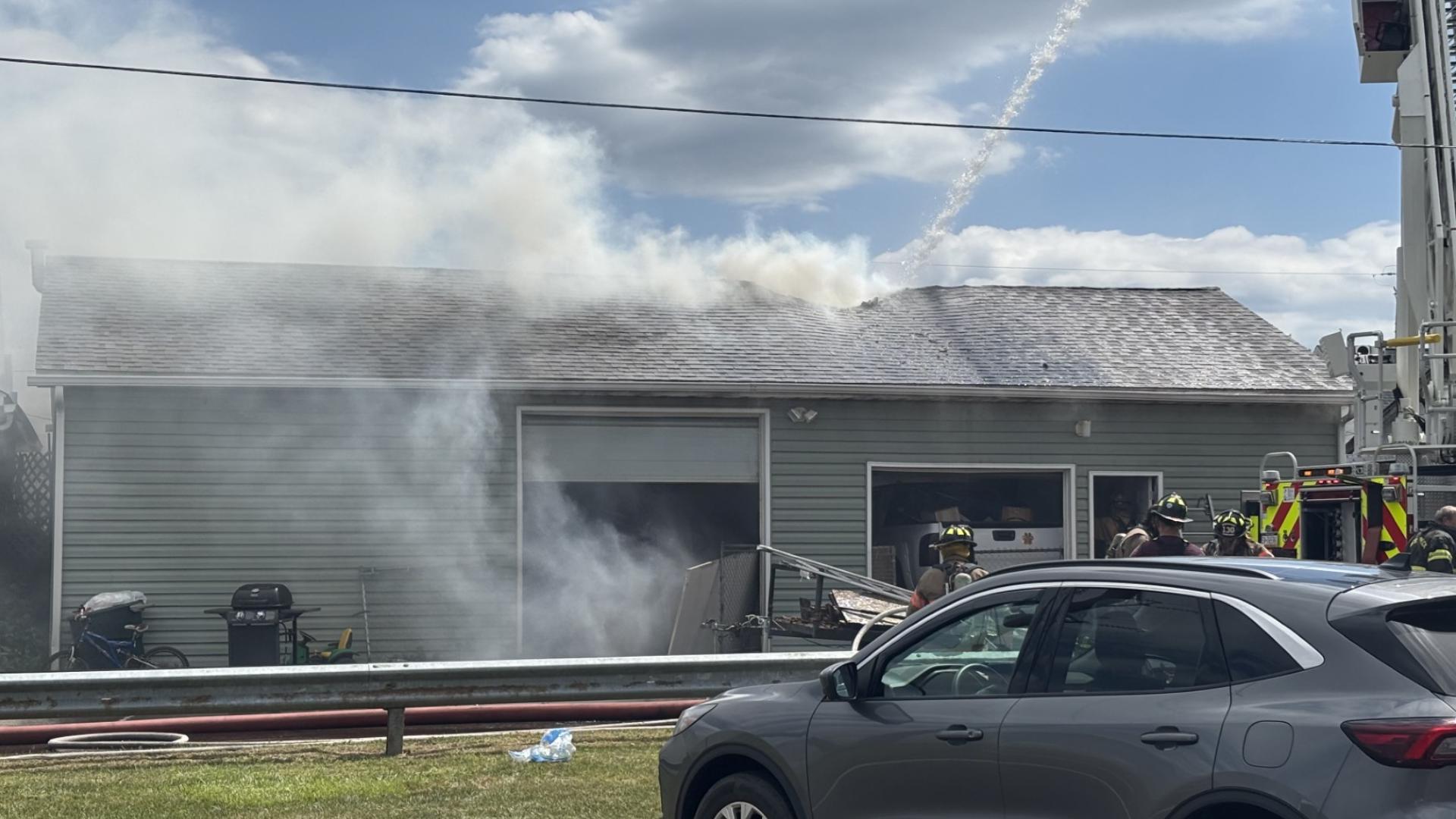 Multiple fire companies called to garage fire in Columbia County | wnep.com