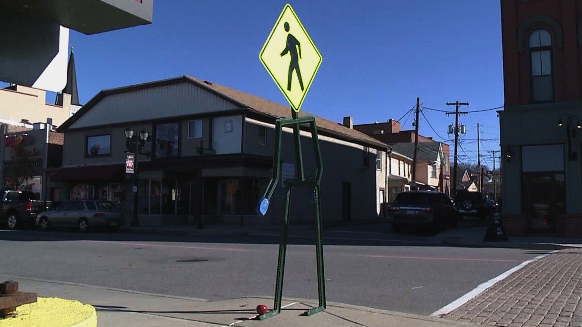 Pittston Debuts Unique Crosswalk Sign Posts | wnep.com