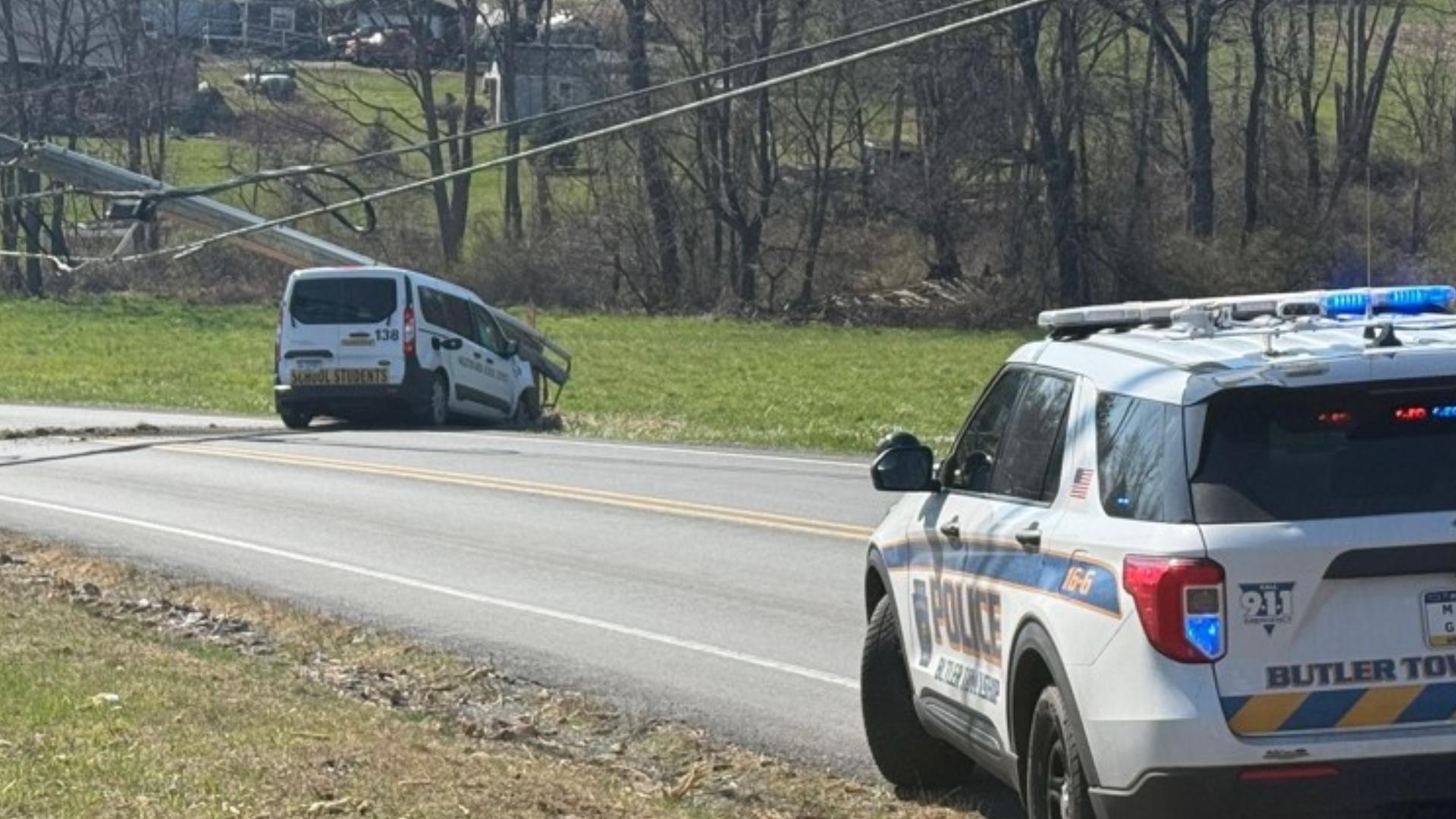 School van crashes into utility pole, causing power outages | wnep.com