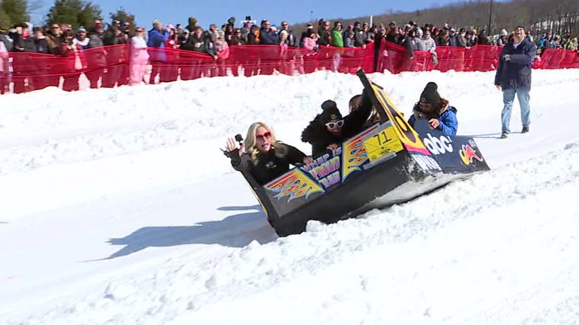WNEP cardboard sled 2024 | wnep.com