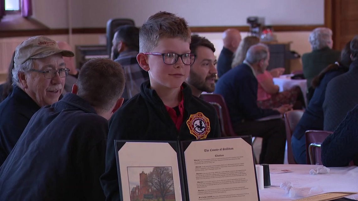 Nine-year-old 'Captain Abbott' honored for fundraising efforts in ...