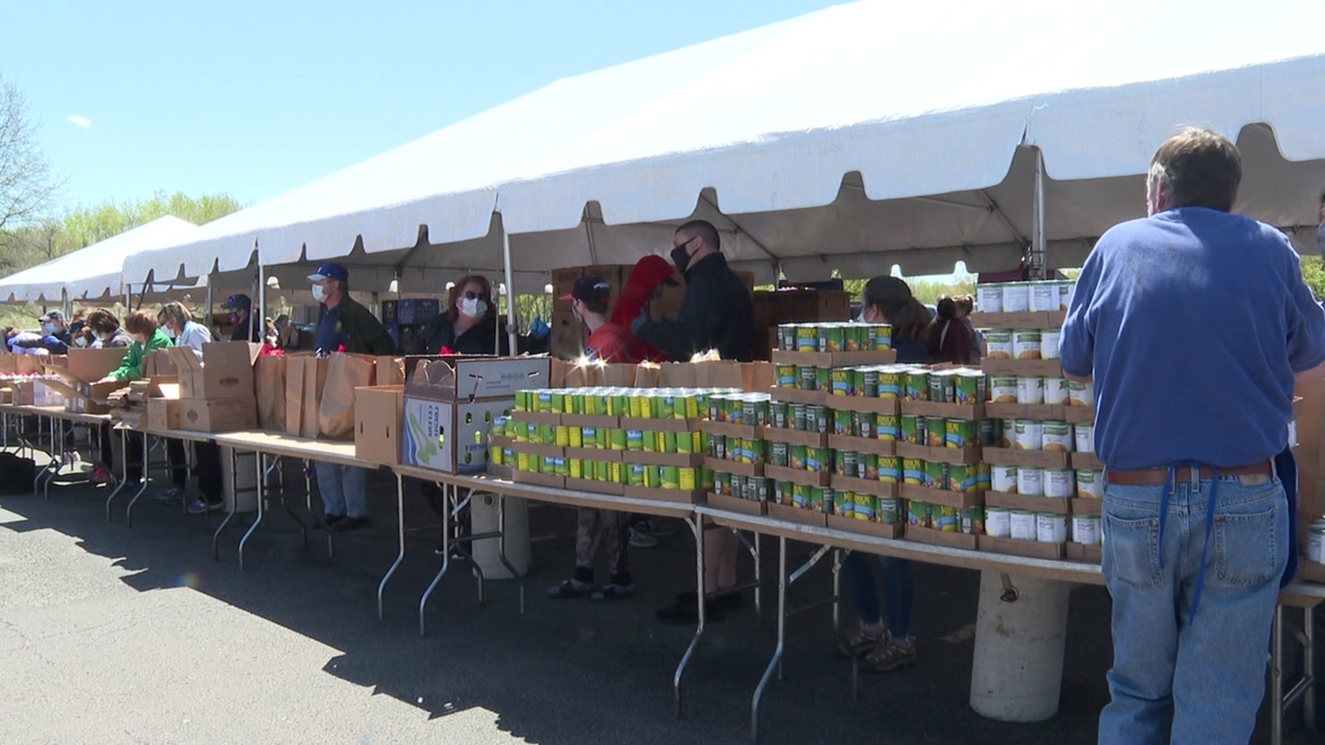 Food drive feeds thousand during the pandemic | wnep.com