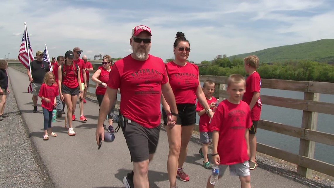 Ryan Hayslip walking 75 miles for veterans' mental health | wnep.com
