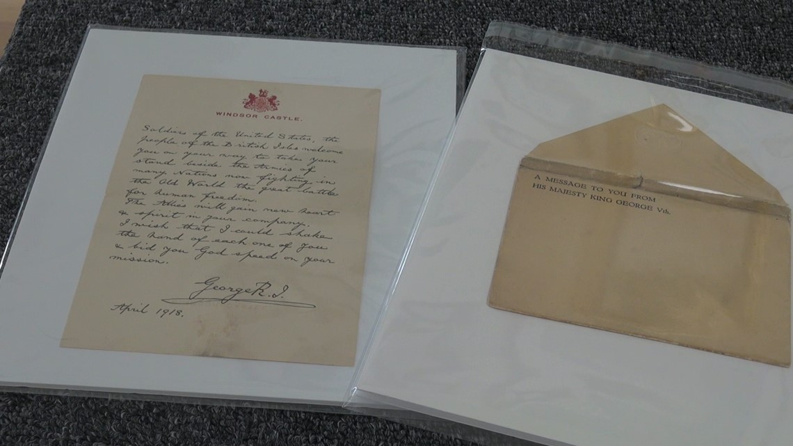 Woman finds letter written during WWI by King George V | wnep.com