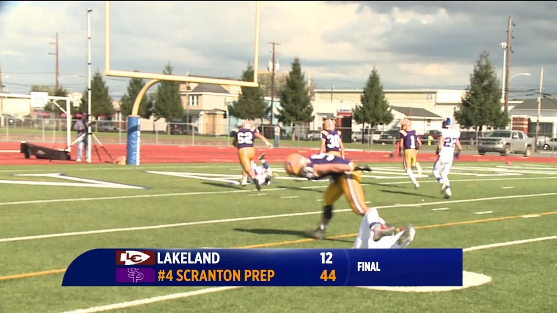 Scranton Prep Rolls to 44-12 Win Over Lakeland | wnep.com