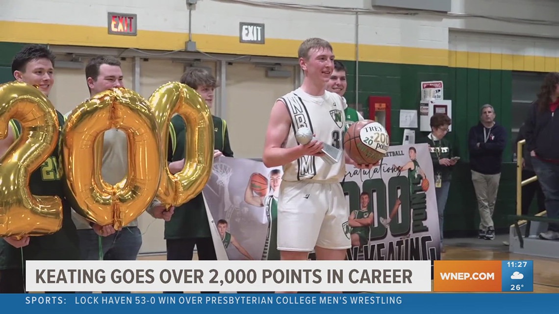 Trey Keating Goes Over 2,000 Points In His Career At Nativity | wnep.com