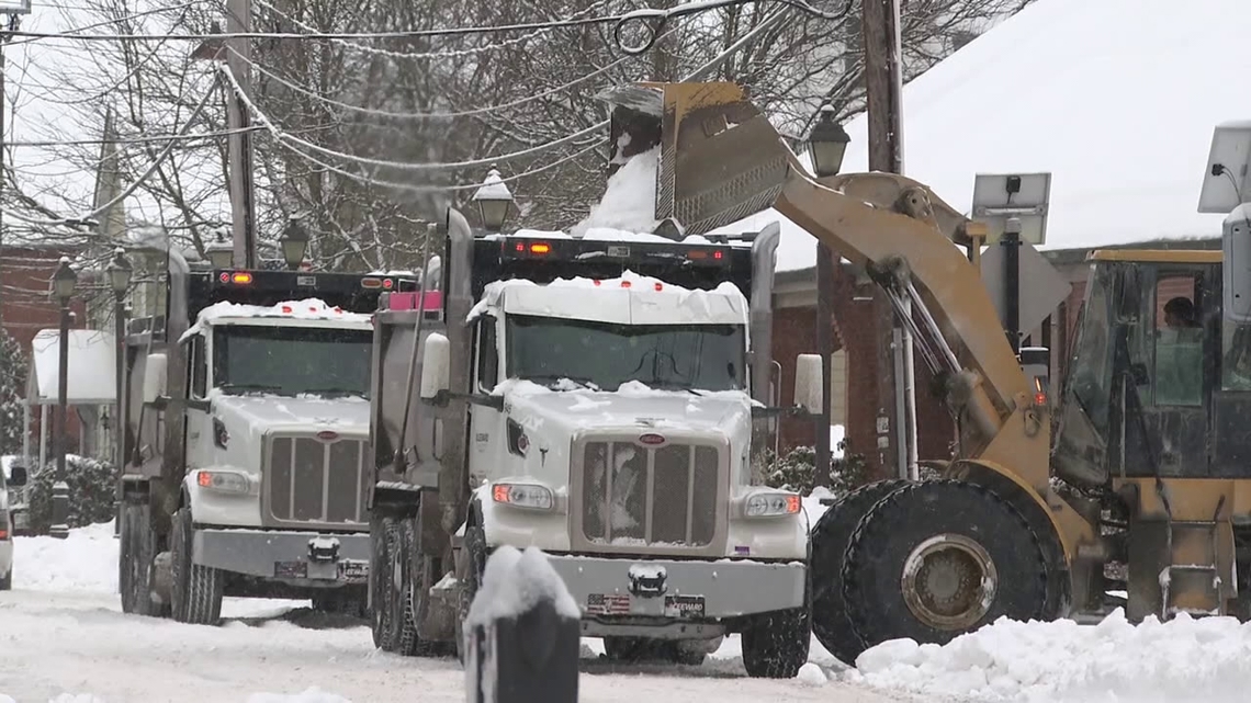 Heavy equipment brought out for snow removal in Honesdale | wnep.com