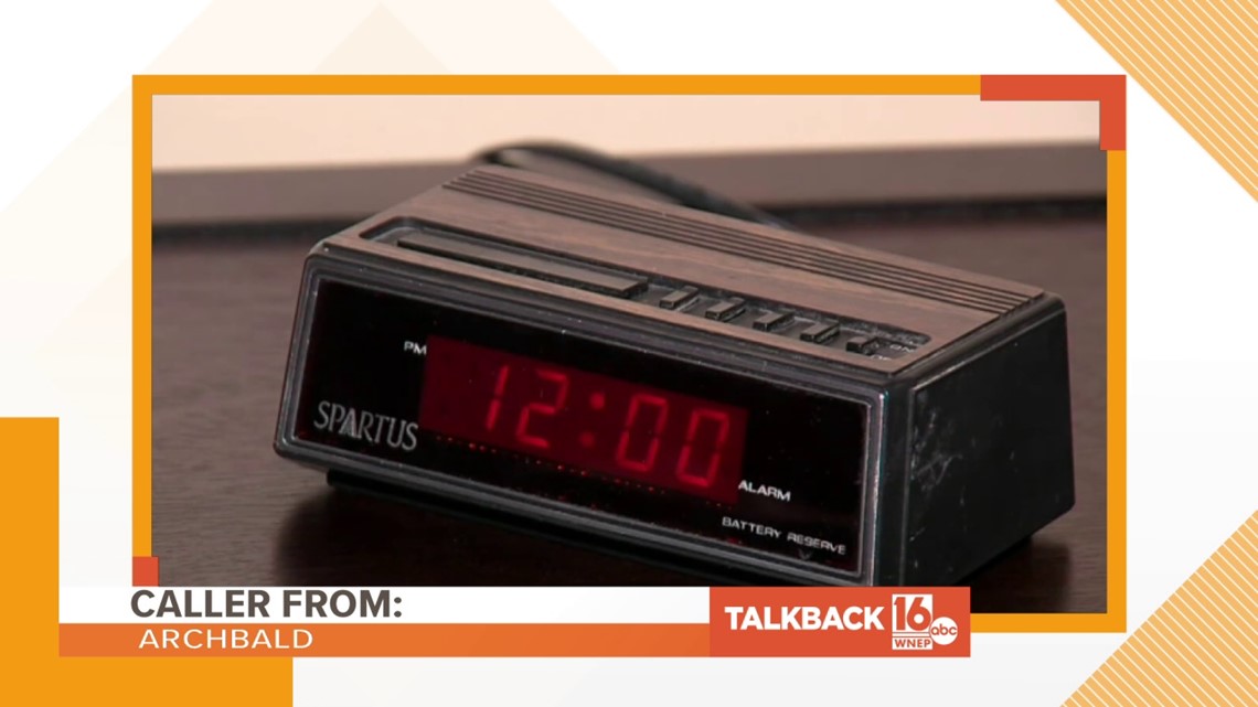 More calls about the time change on WNEP's Talkback 16 | wnep.com