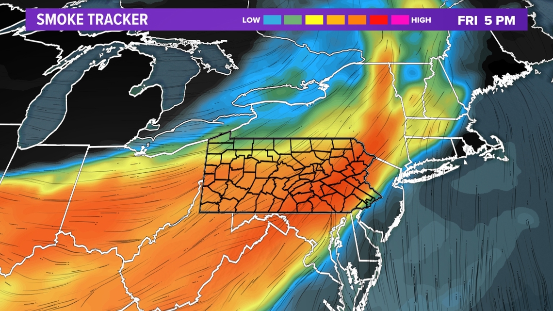 Wildfire smoke blankets Northeast; here's when the haze will finally clear | wnep.com