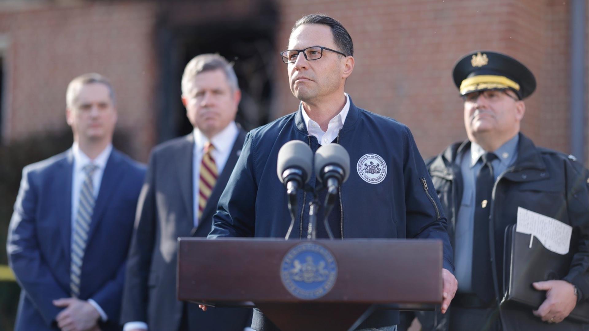 Governor Shapiro speaks out after arson at Governor's Residence in ...