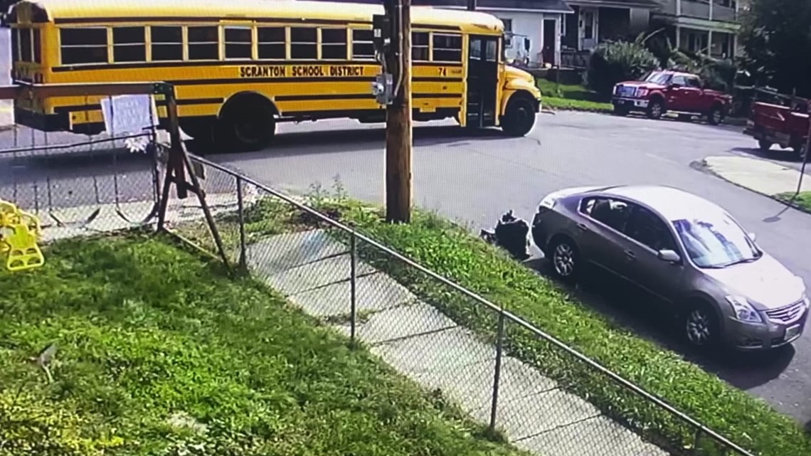 Scranton school bus damages six parked cars | wnep.com