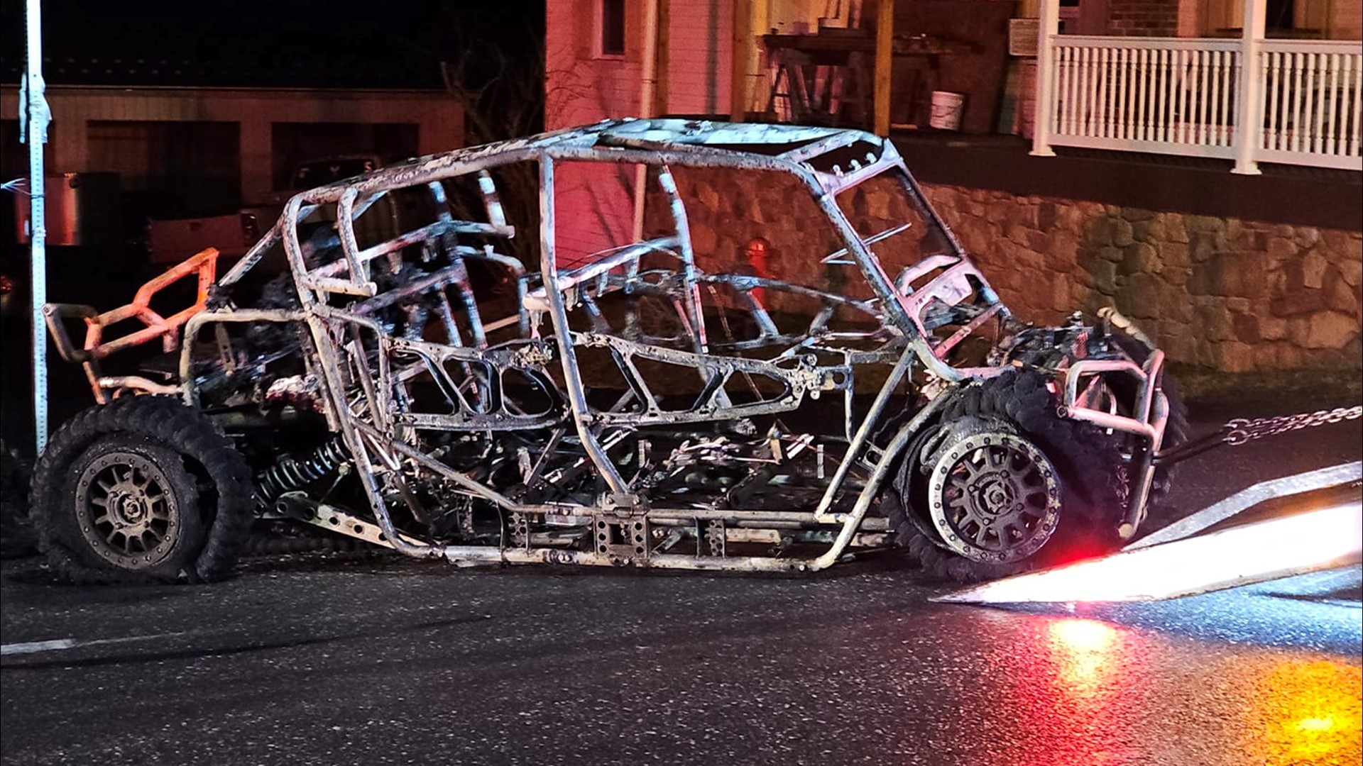 ATV goes up in flames after crashing into pole in Schuylkill County ...