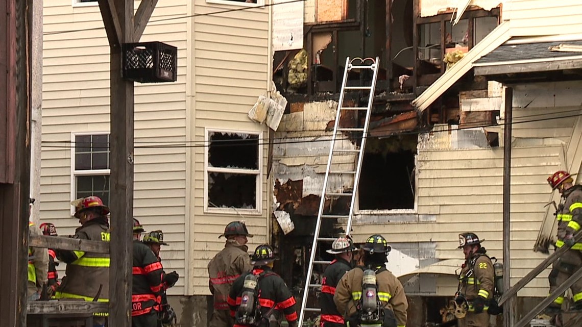 Fire damages building in Blakely | wnep.com