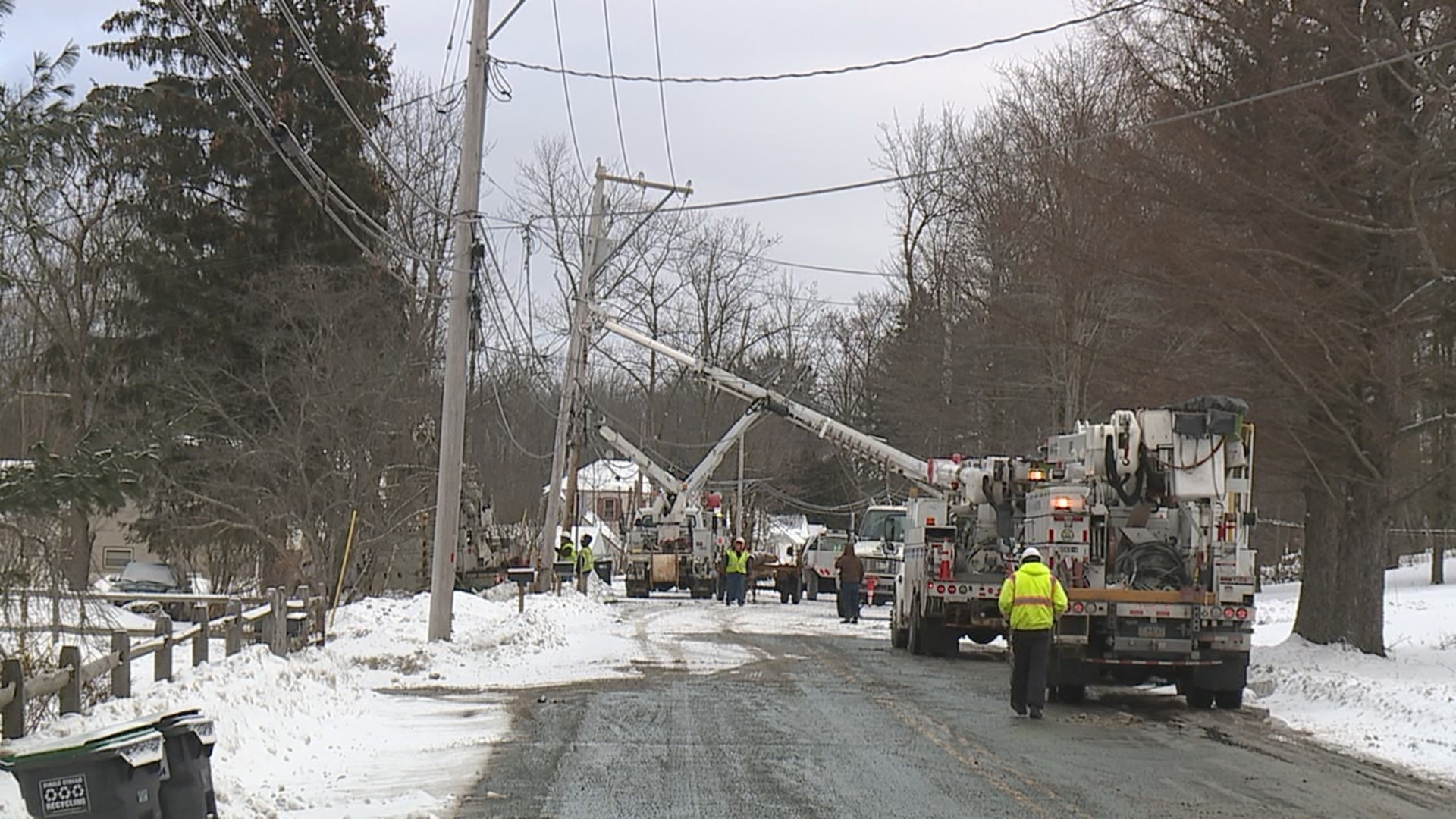 Route 502 in Daleville area closed due to downed utility lines | wnep.com