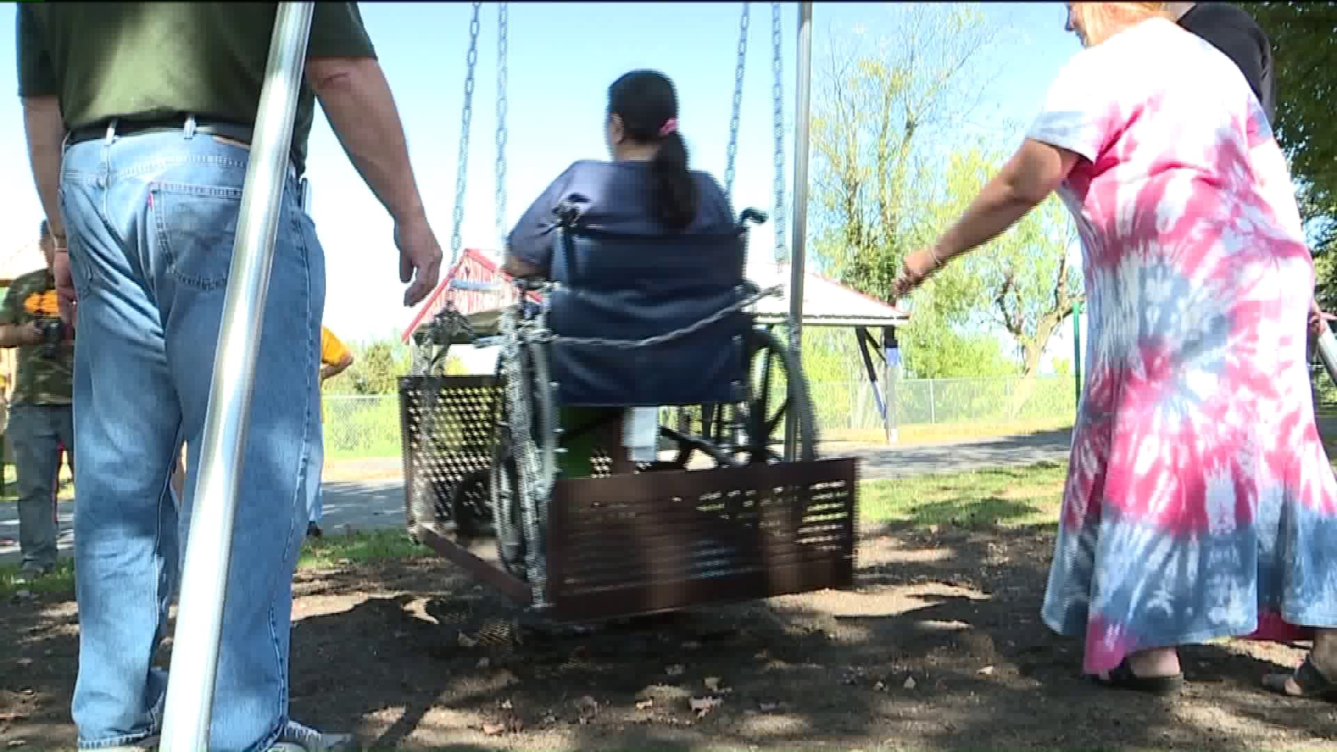 Handicapped-accessible Swings Installed in Hazleton Parks | wnep.com