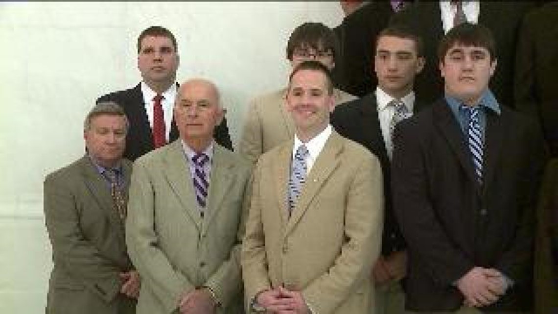 Dunmore Football Coach Honored At State Capitol | wnep.com