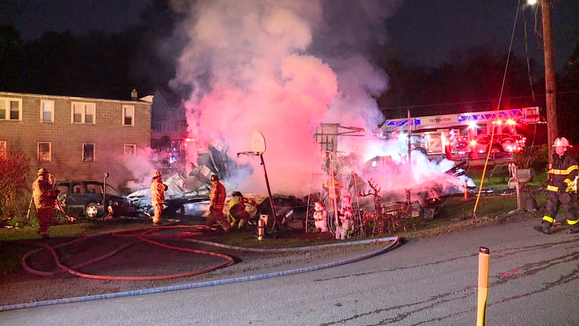 Falls Township garage destroyed by fire | wnep.com