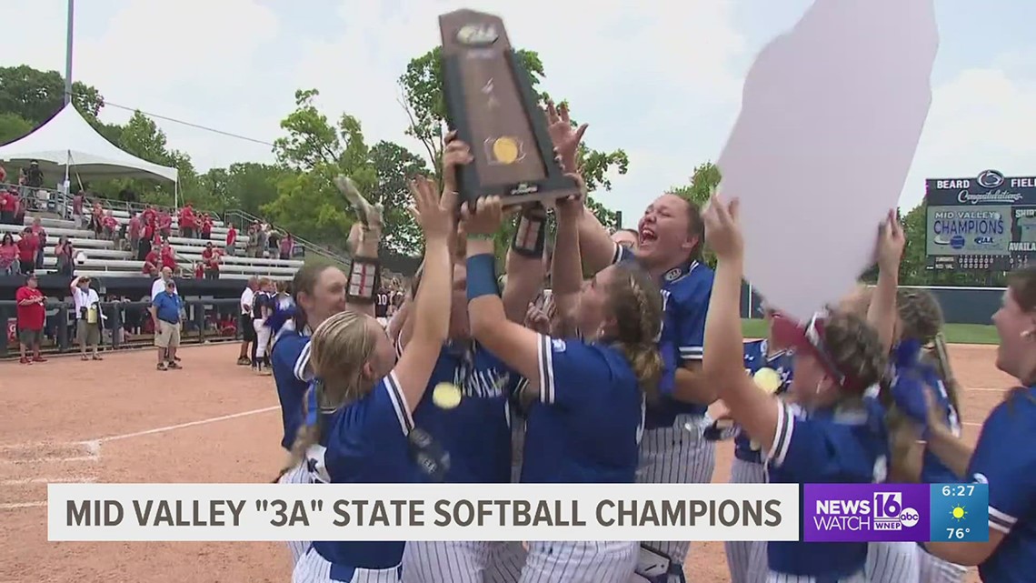 Mid Valley Wins The "3A" State Softball Championship 1-0 Over Juniata ...