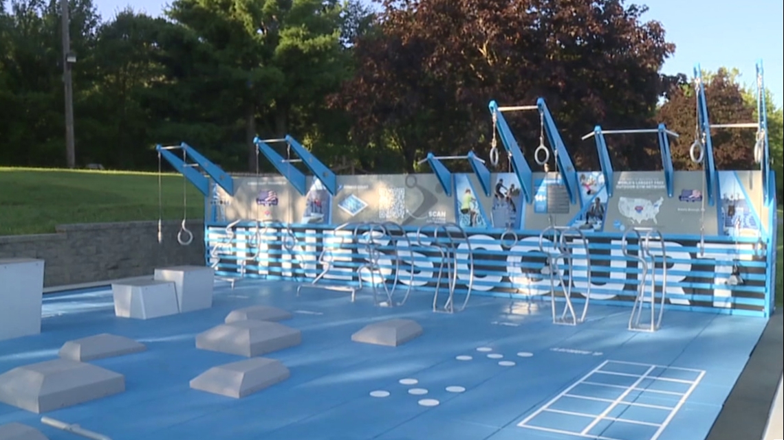 Outdoor fitness court set to open this week in Blakely | wnep.com