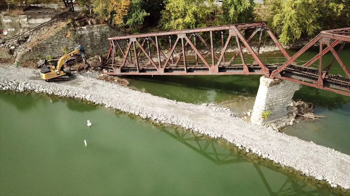 Old Railroad Bridge Being Demolished | wnep.com