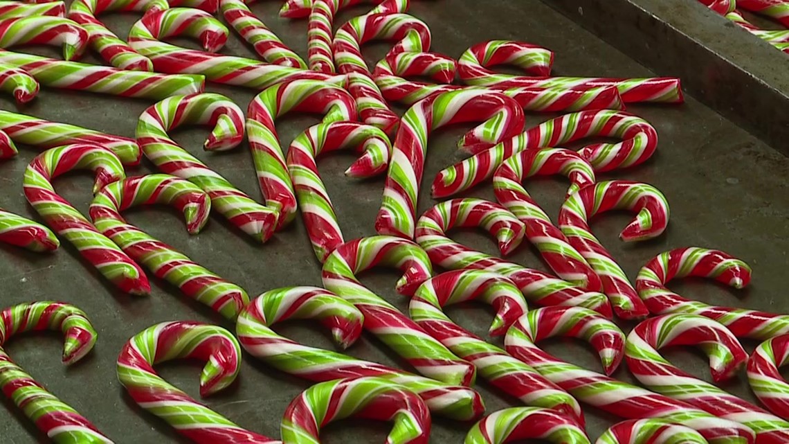 Candy canes at Purity Candy near Allenwood | wnep.com