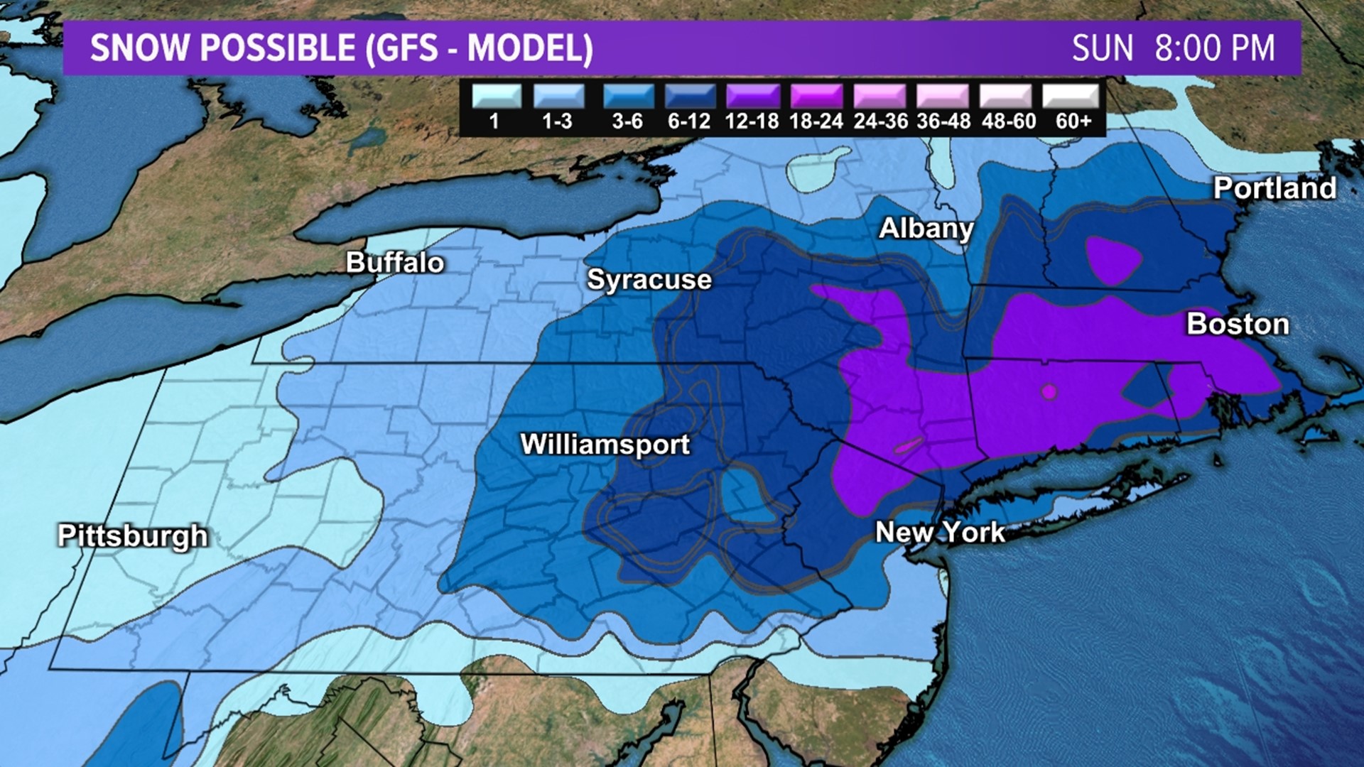 Comparing GFS, NAM and EURO model snowfall estimates | wnep.com