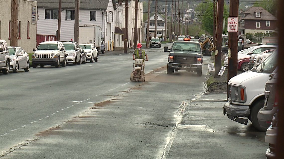 Freshly Paved Road Ripped Up Again | wnep.com