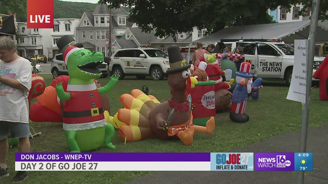 Inflatables await Joe in Mount Carmel for Go Joe 27 | Day 2 | wnep.com