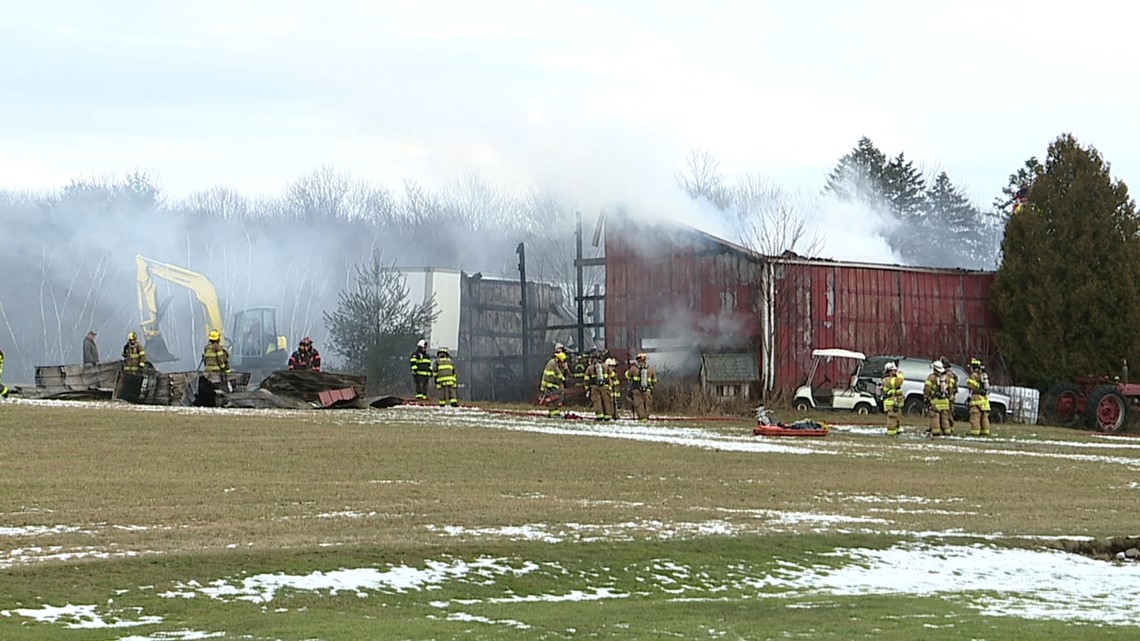 Barn damaged by fire in Lackawanna County | wnep.com