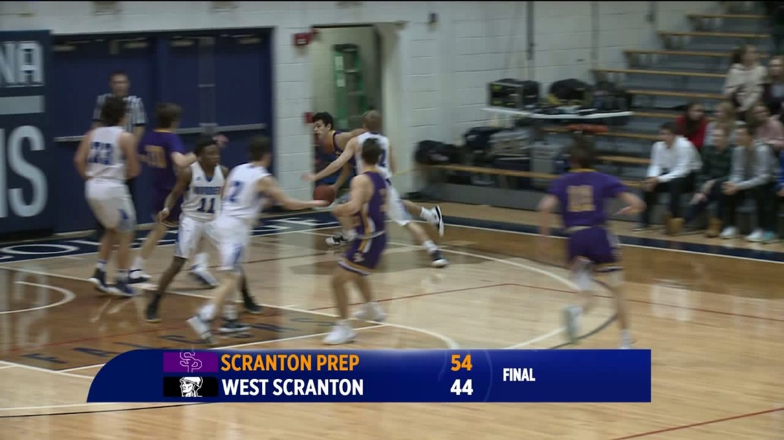 Scranton Prep Tops West Scranton 54-44 in Boys Basketball | wnep.com