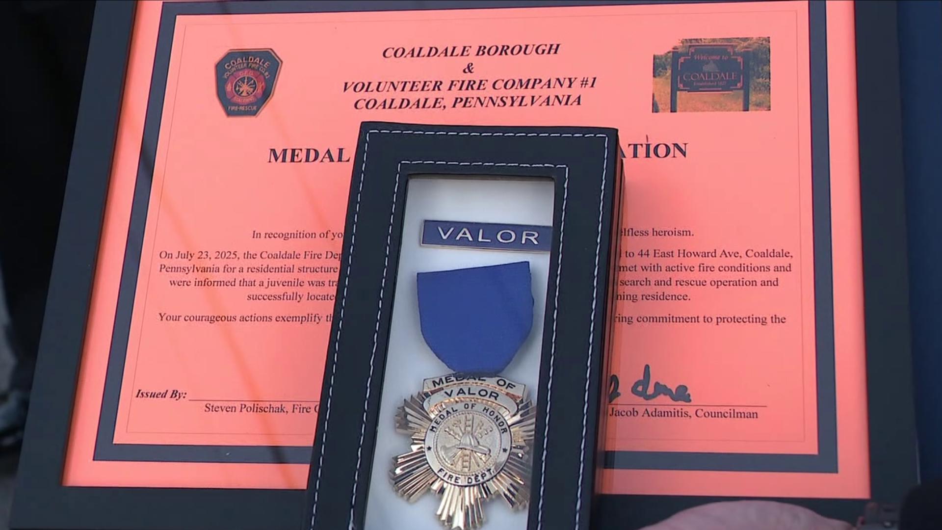Eleven Schuylkill County firefighters earn Medals of Valor for rescue ...