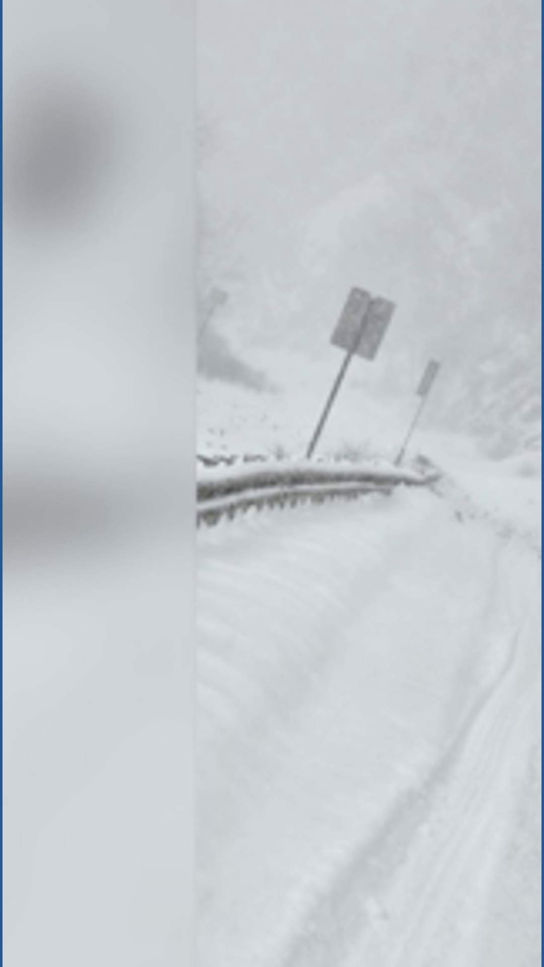 Large amount of snow falls onto roadway in Duryea | wnep.com