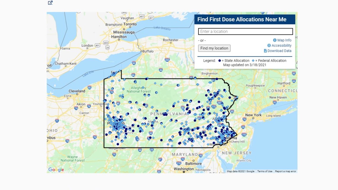 PA streamlining vaccine providers and changes online vaccine map | wnep.com