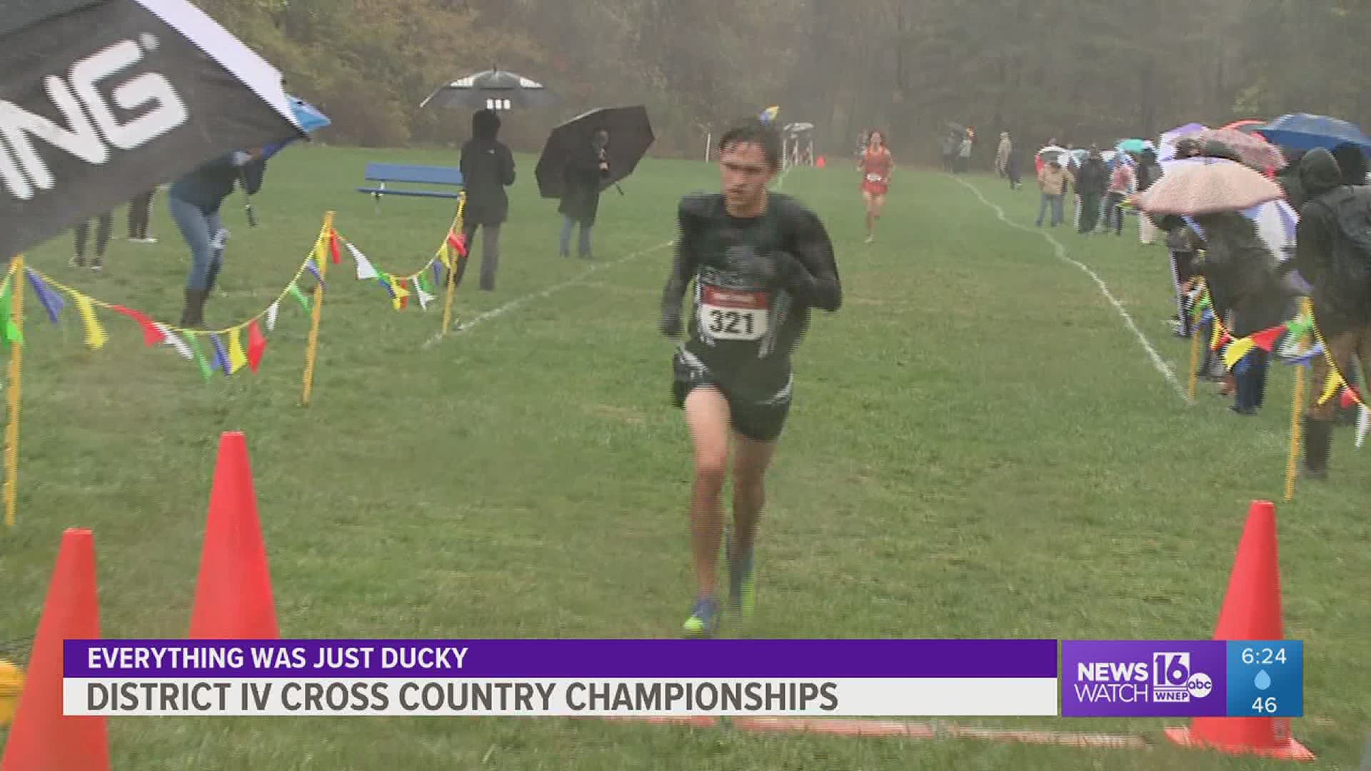 District IV Cross Cross Country Championships in the rain, at Warrior ...