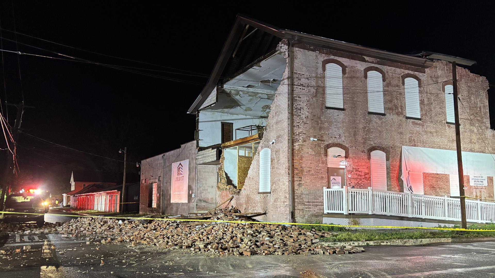 Brick building collapses in Northumberland Co | wnep.com